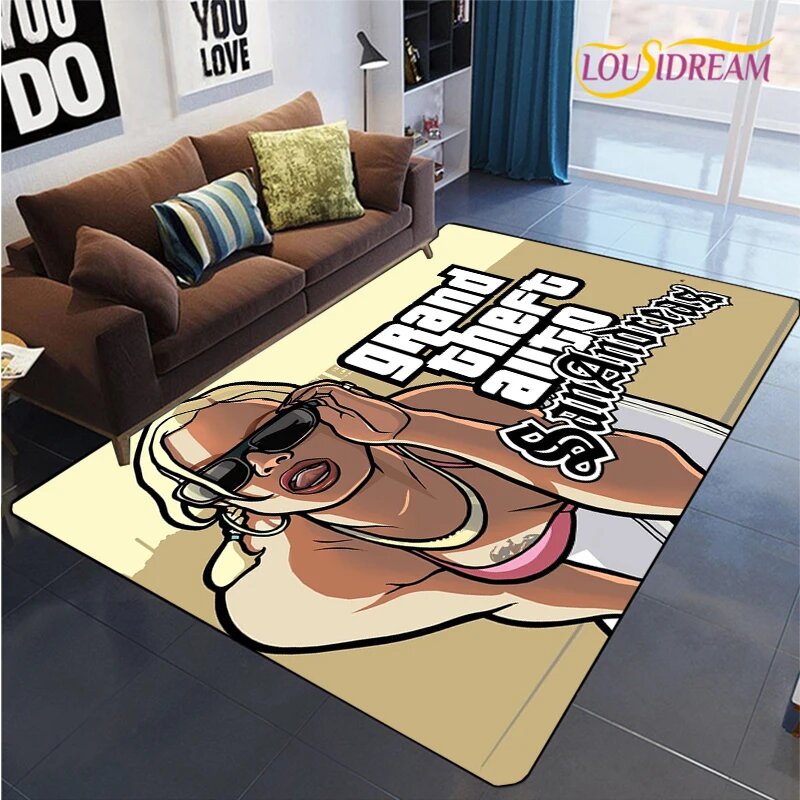 Ковёр Grand Theft Auto LOUSIDREAM, 80x120cm, Коричневый