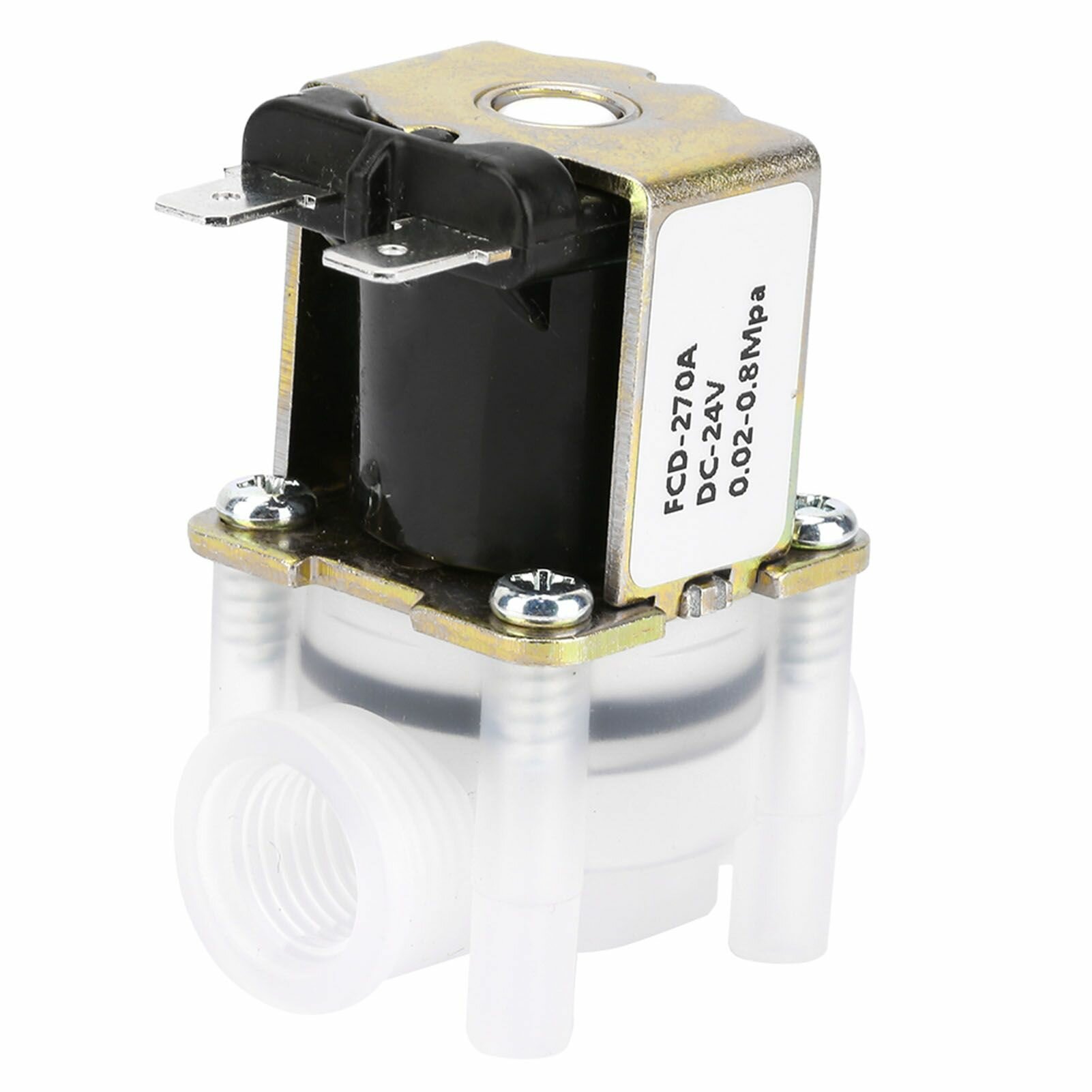 Электромагнитный клапан N/C, 24 В постоянного тока, для воды, 1/4 дюйма