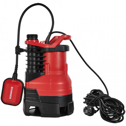Насос дренажный Rommer PROFI, H-5м, Q-9м3/ч, кабель 10м, 400 Вт, для грязной воды