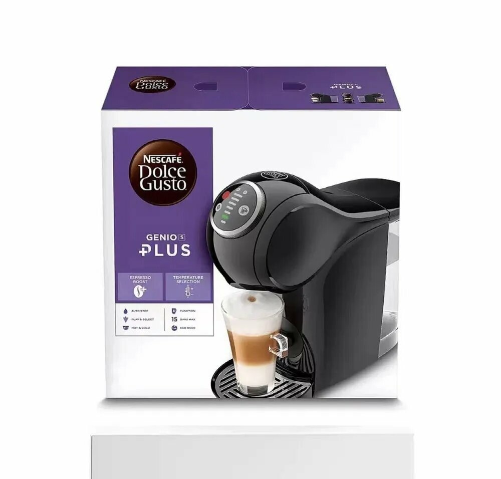Nescafe Dolce Gusto Капсульная кофемашина Dolce Gusto Genio S (KP240110), черный матовый, медь