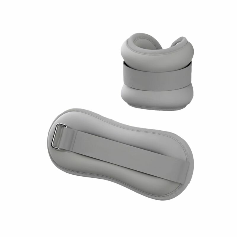 Дышащие утяжелители для запястий и щиколоток, регулируемые леггинсы с мешочками для тренировок и наращивания мышц, Серый цвет - Пара 0,3 кг 2 вэй