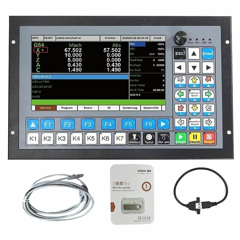 Модернизированный автономный контроллер DDCS EXPERT V2 5axis 1MHz G Code для фрезерной обработки на гравировальном станке с ЧПУ