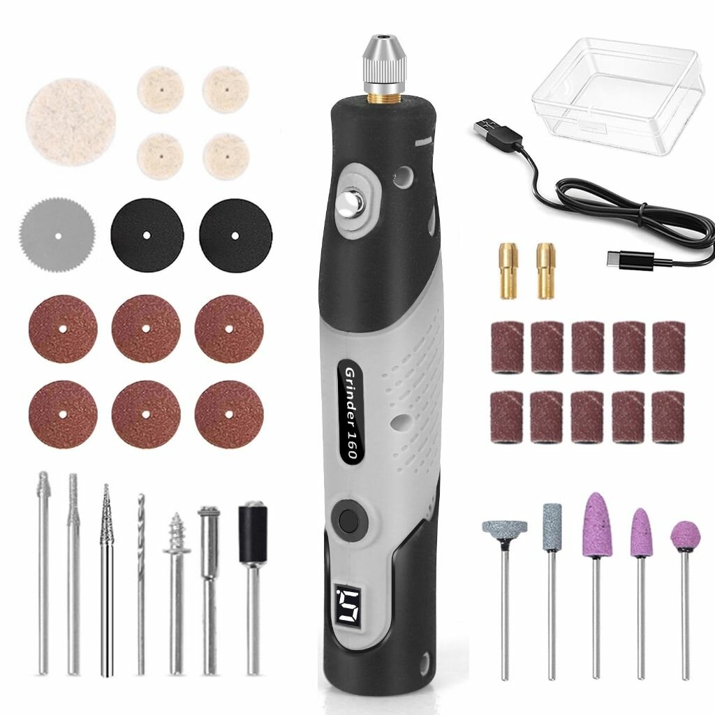 Многофункциональная мини-шлифовальная машина с 5 регулируемыми скоростями для камня