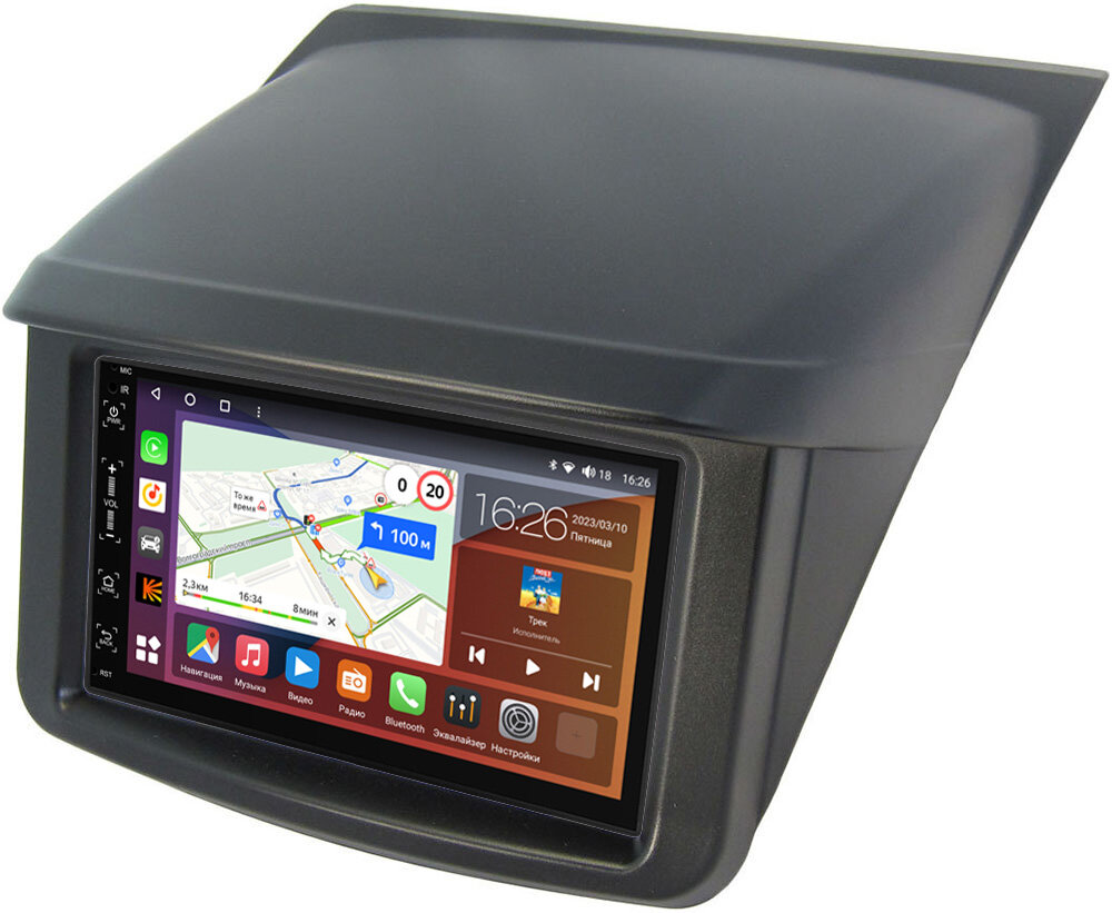 Штатная магнитола Mitsubishi Pajero Sport II, L200 IV 2006-2015 Canbox H-Line 5512-RP-MMTR-187 Android 10 (4G-SIM, 4/32, DSP, IPS)