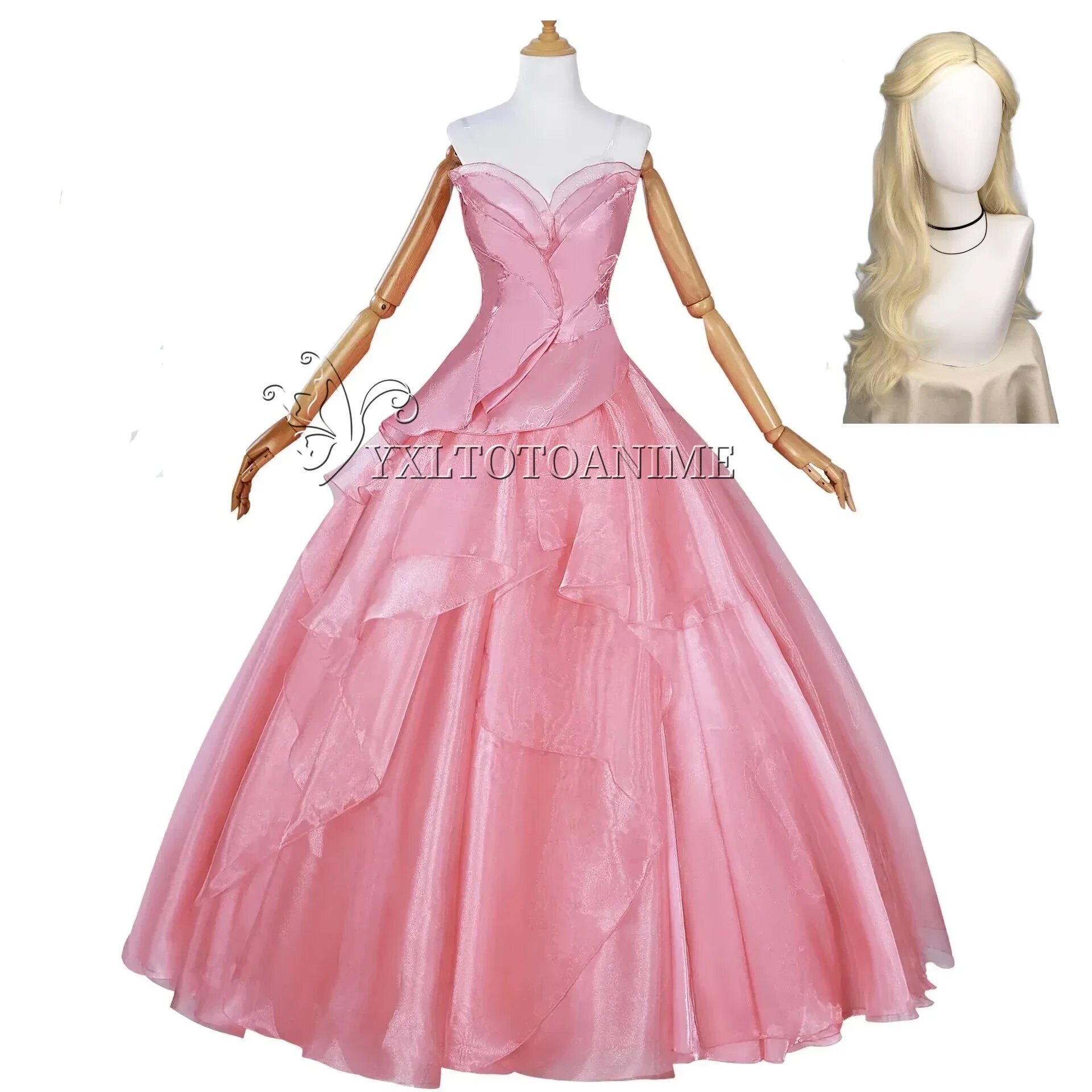Косплей костюм Glinda розовый, XL, Цвет: package 3
