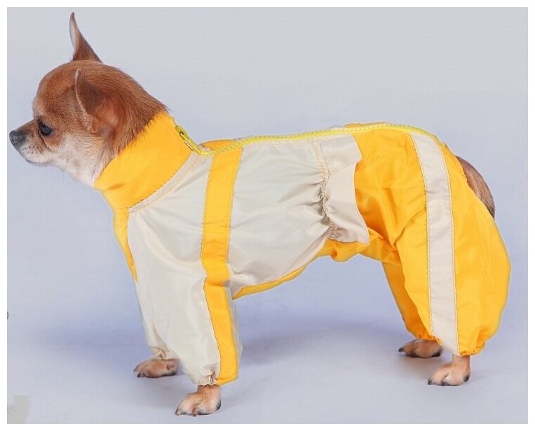 Комбинезон "Тузик" теплый, для собак породы шпиц (девочка) розовый