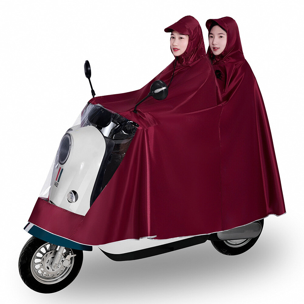 Дождевик для электросамокатов, очень большой и толстый, для электровелосипедов, мотоциклистов, унисекс, полный защитный костюм, защита от сильного дождя, дождевик