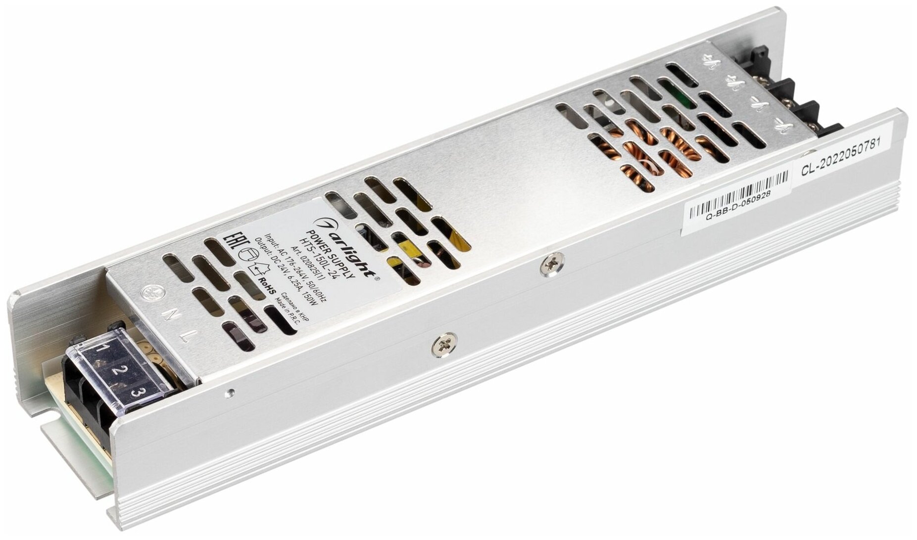 Блок питания для светодиодной ленты Arlight HTS-150L-24 (24V, 6.25A, 150W)