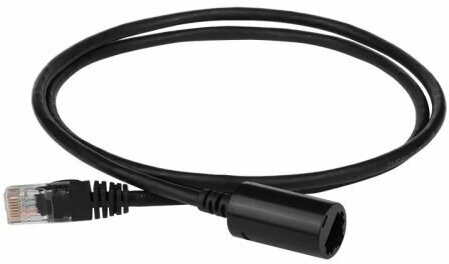 Удлинитель патч-корда Lanmaster LAN-PCEXT/U5E-5.0-BK UTP кат.5E, розетка RJ45 - вилка RJ-45, 5.0 м, черный