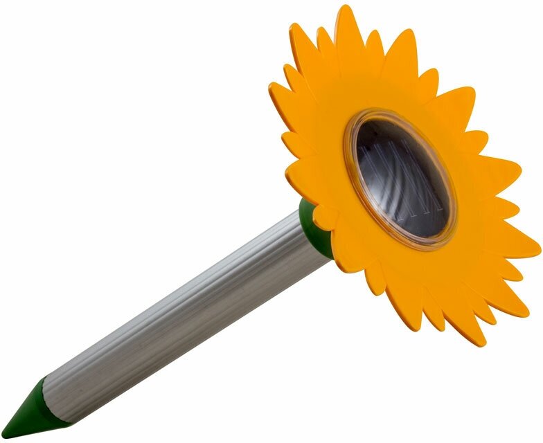 Кротоотпугиватель REP-4S "Подсолнух" солнечный радиус действия 400-600 м3 аккумулятор 1,2В 300mAh Ni-MH против кротов крыс землероек полевок