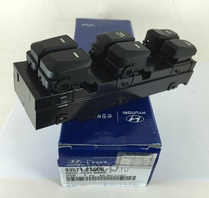 Блок управления стеклоподъемниками левый для Hyundai IX35/Tucson 2010-2015 / арт. 935712S000 / бренд MOBIS