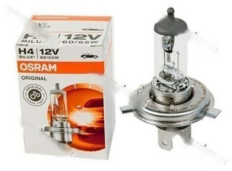 Галогенная лампа H4 12V 60/55W P43T Osram 64193 для классических фар