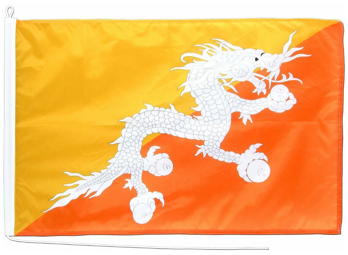 Флаг Бутана на яхту или катер 40х60 см