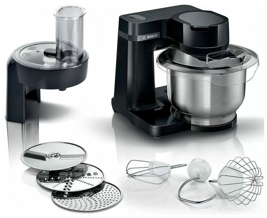 Кухонная машина BOSCH MUMS2EB01, черный / серебристый