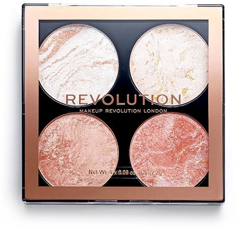 Палетка хайлайтеров для лица REVOLUTION CHEEK KIT тон take a breather