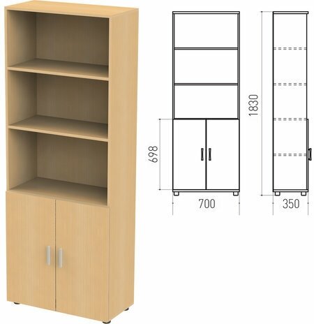 Канц (700х350х1830мм) beech nevsky