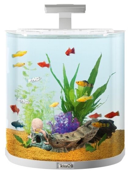 Аквариум с оборудованием Tetra AquaArt Explorer Line 60 LED белый полумесяц (51 x 36 x 61 см)