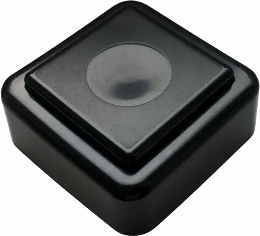 Кнопка звонка Тритон ВЗ1-01 черная для наружной двери и фасада с защитой корпуса