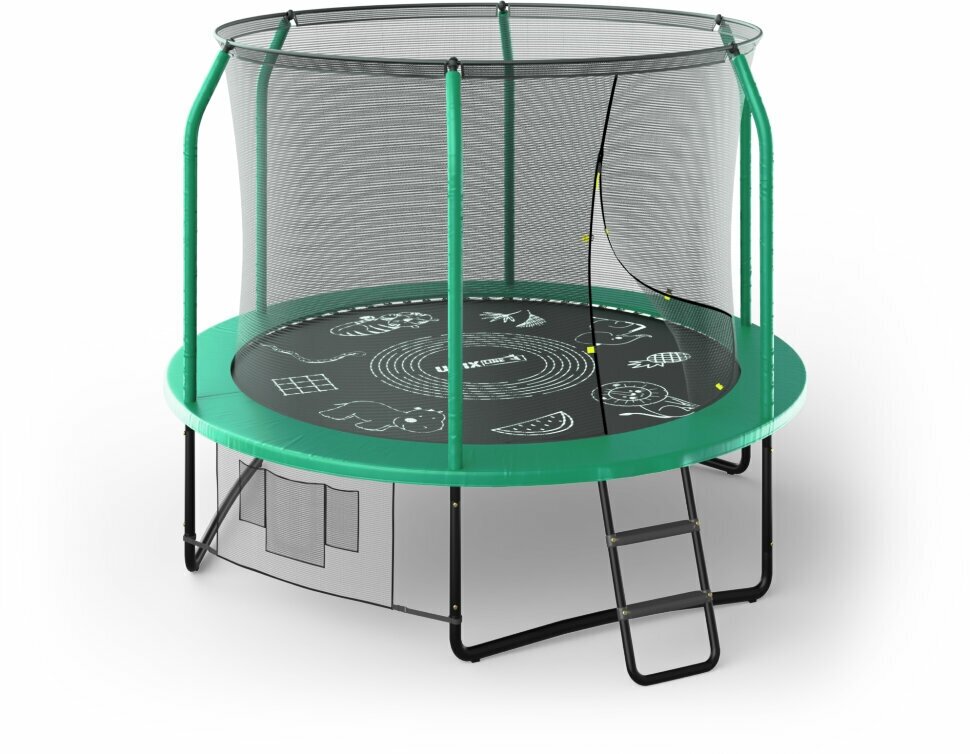 Батут UNIX Line SUPREME GAME 8 ft (Green)