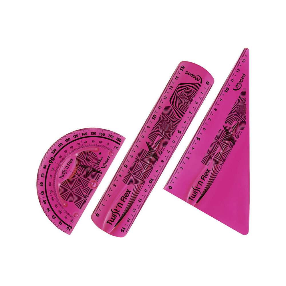 "Maped" Набор из 3-х предметов Твист-н-Флекс неломающийся 3 пред. 895024