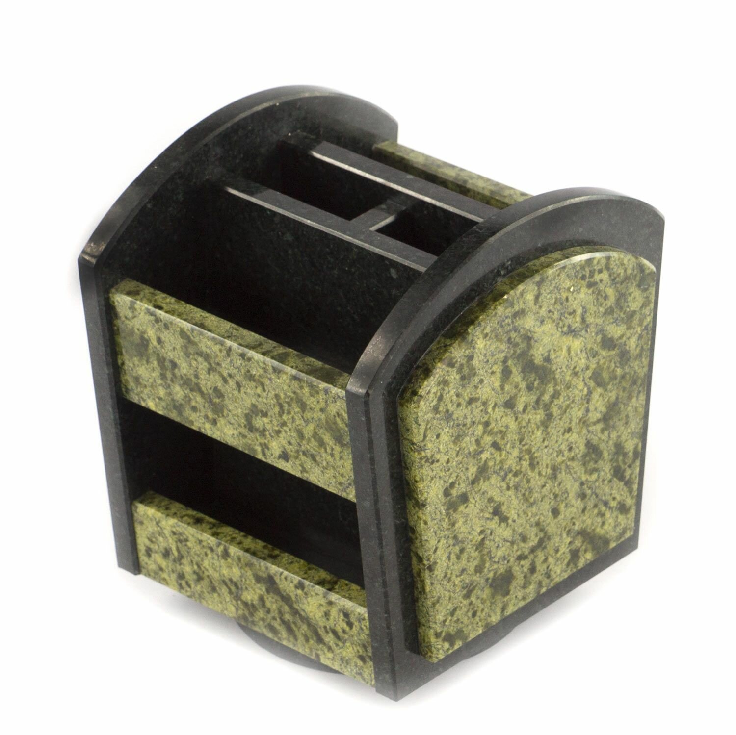 Настольный органайзер камень змеевик вращающийся 121243