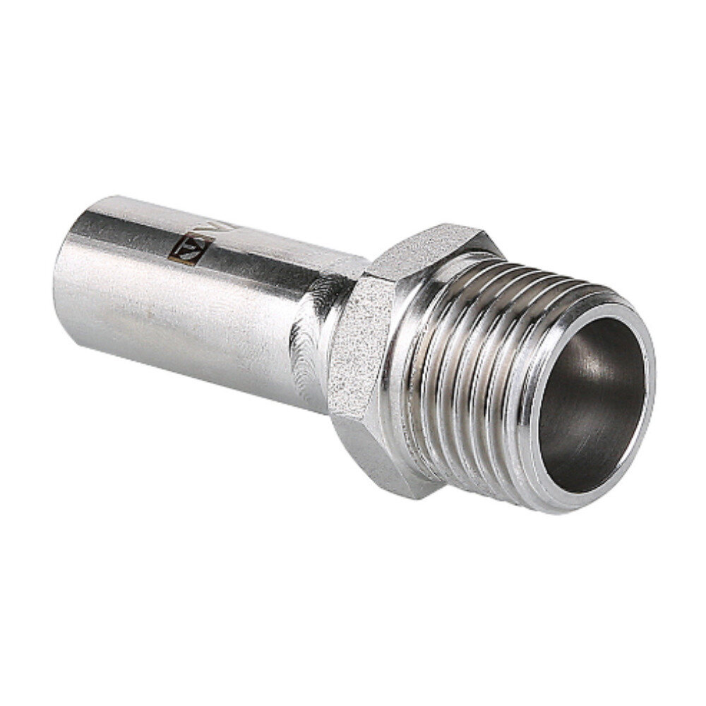 Соединитель Valtec (VTi.906. I.001804) 18 мм х 1/2 НР(ш) нержавеющая сталь