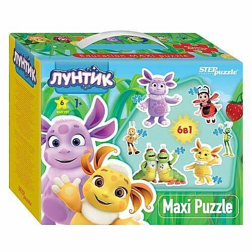 Пазлы Макси Лунтик (6в1, Мельница) 68000, (Степ Пазл)