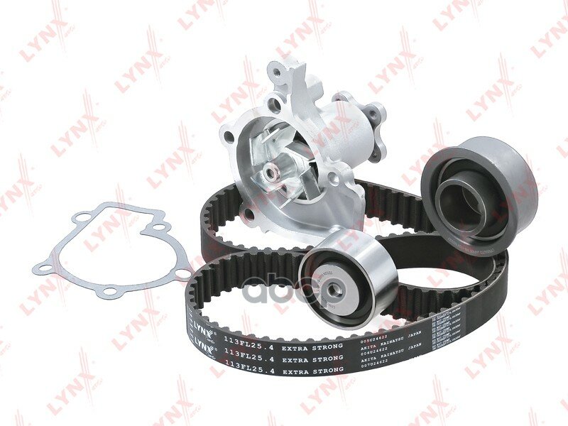Комплект ремня ГРМ с водяным насосом (усиленный ремень) LYNXauto арт. PW1169