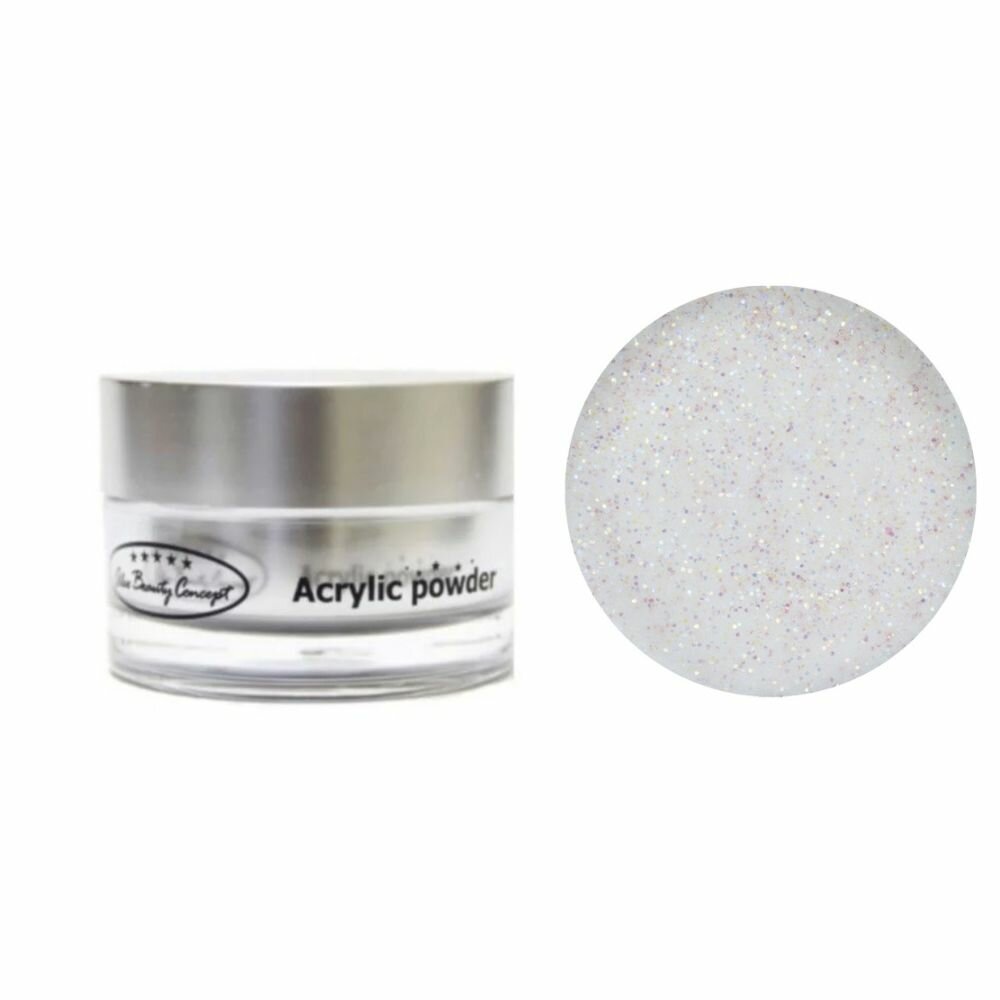 Alex Beauty Concept Цветная акриловая пудра, 5 гр, цвет белый 50057