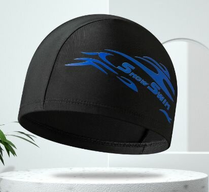 Шапочка для бассейна, для плавания тканевая на резинке для девушек и подростков