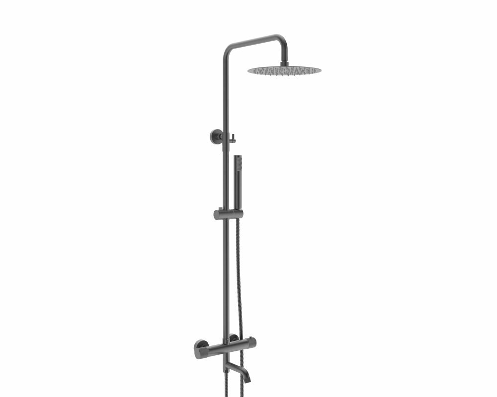 Душевая система из латуни с термостатом Vieir V403561-G графит