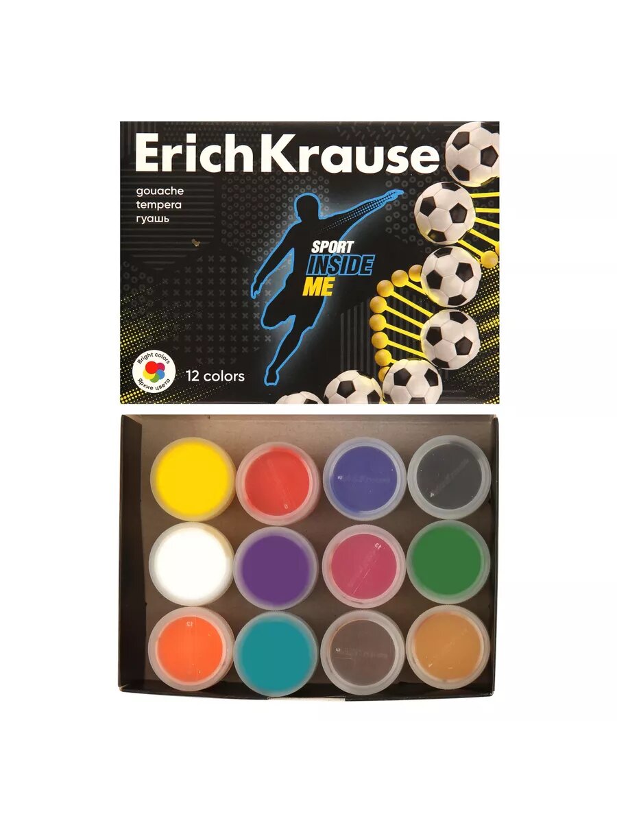 Гуашь 12 цветов
