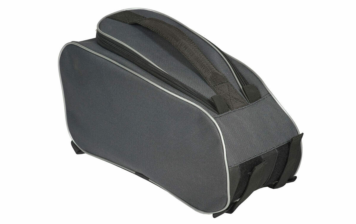 Сумка велосипедная TRIX на багажник, 13,5л, 40х20х17см, водонепроницаемая, светоотражающие вставки, серая вс095.040.1.1