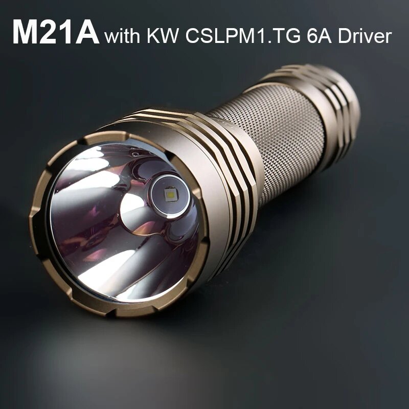 Фонарик CONVOY M21A 21700 Black, 4 modes, With 21700 battery
