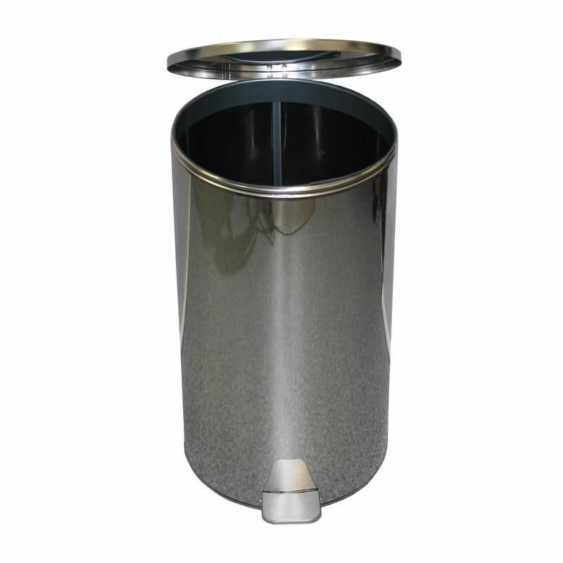 Урна с педалью стальная, 300 х 583 мм, 40 л