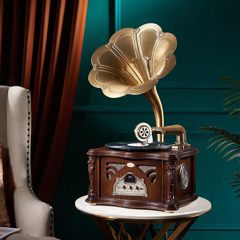 Фонограф Otino 608, настольный, Bluetooth, цвет каштановый