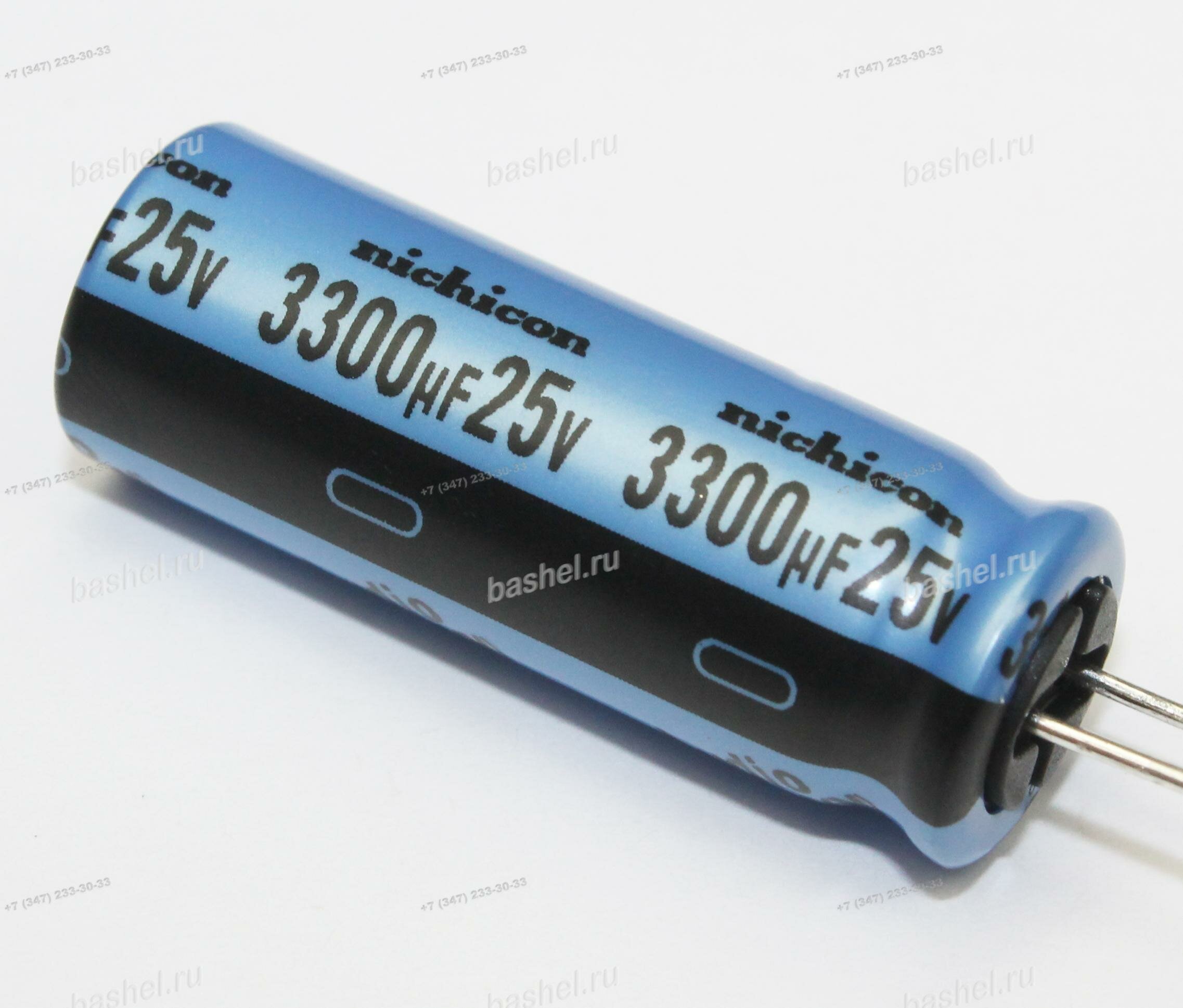 ECAP 3300 мкФ / 25В (12,5х35,5) KA 105°C, Конденсатор электролитический, NICHICON