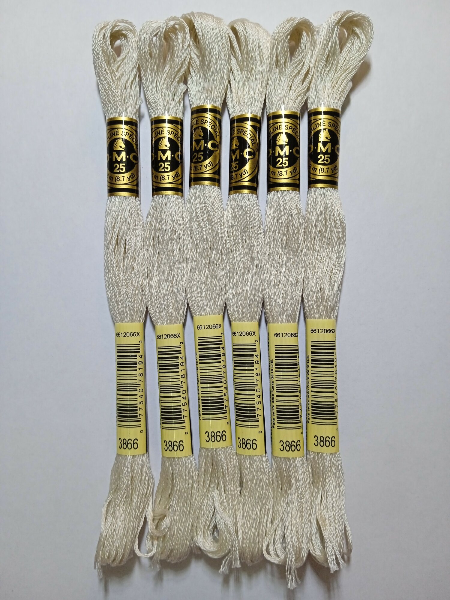 Набор ниток мулине, 8 м, 6 шт DMC-3866_6