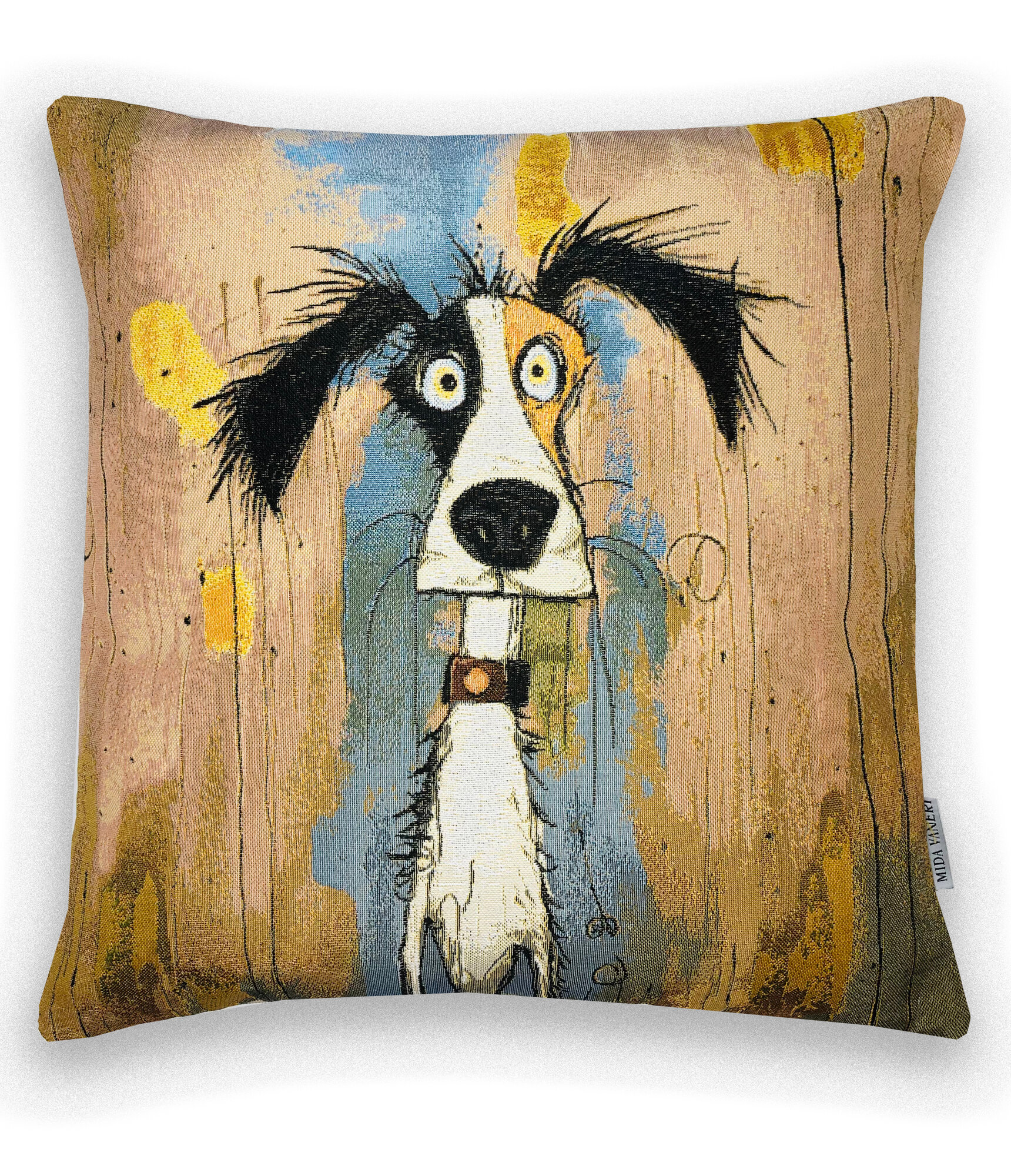 Декоративная гобеленовая наволочка "Пёс Барбос" 45*45 см, MIDA VANERI