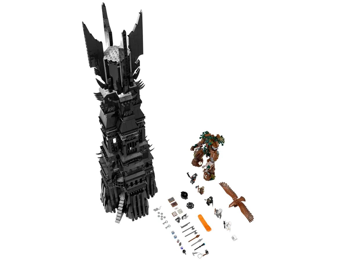 Конструктор Lepin Icons Властелин колец: Башня Ортханк, детализация, 7 фигурок, 2359 деталей - LE-18010