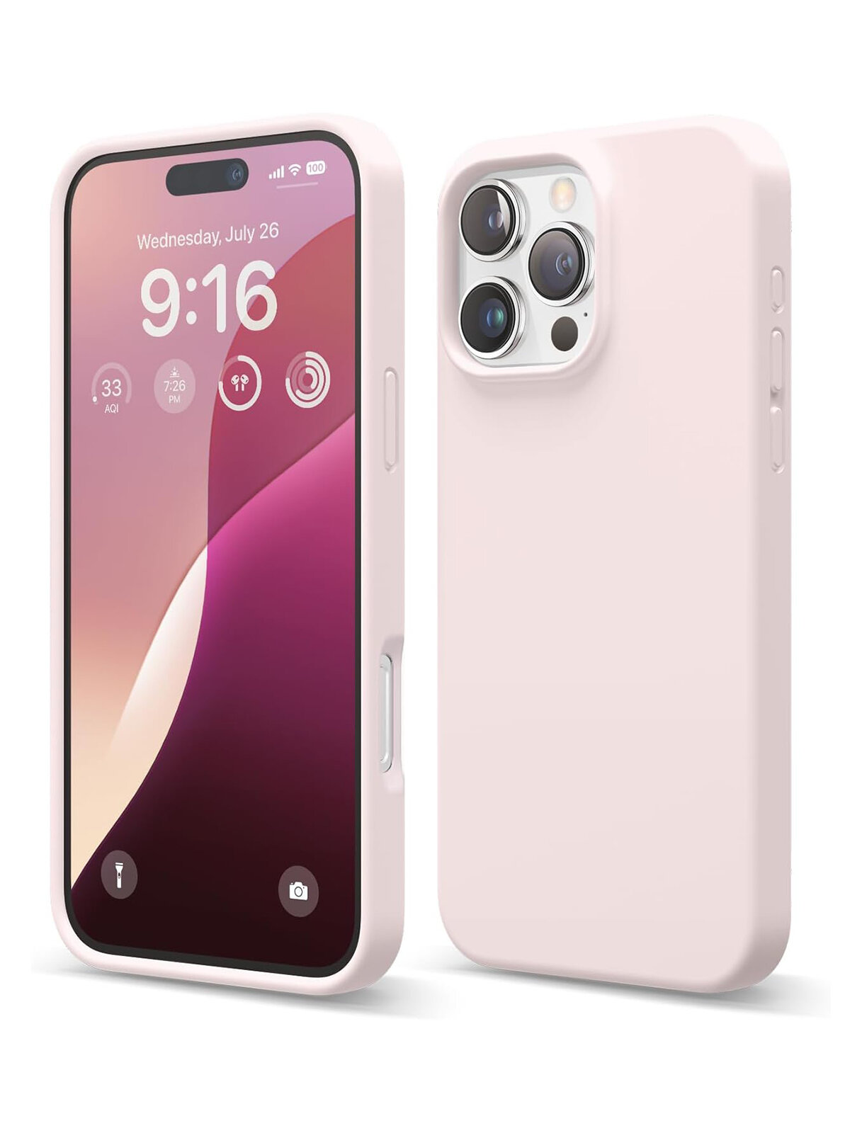 Elago для iPhone 16 Pro Max чехол Soft silicone (Liquid) Lovely Pink