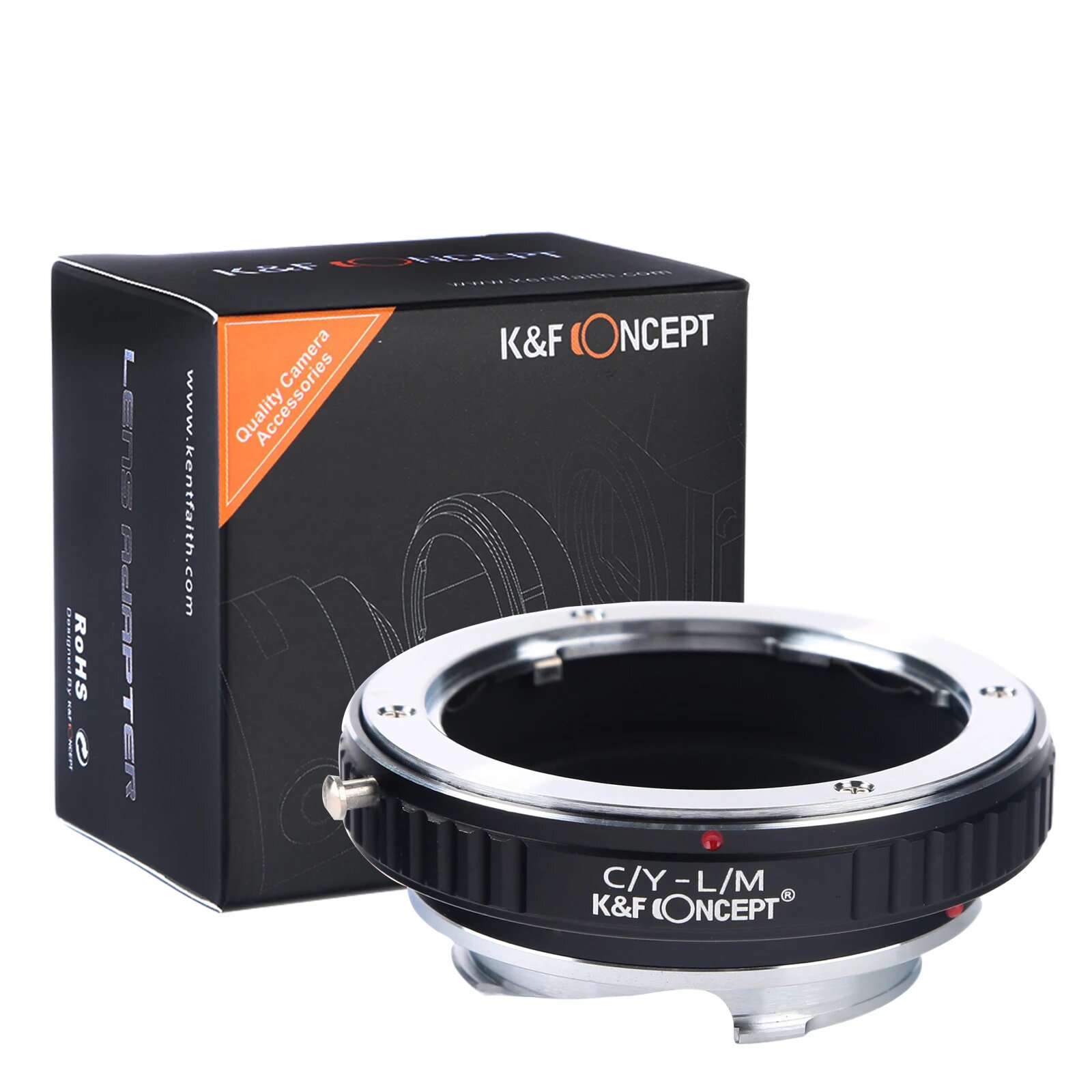 Адаптер объектива K&F Concept CY-L/M для объективов Contax Yashica CY на камеры Leica