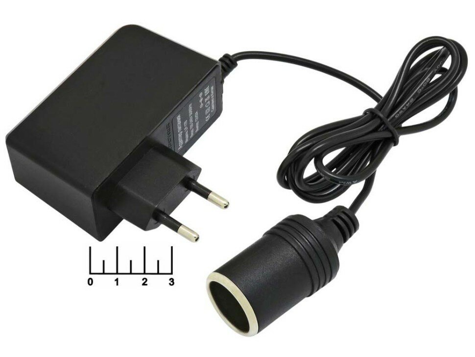 Блок питания 12V 2A LP-178 импульсный (гнездо прикуривателя)