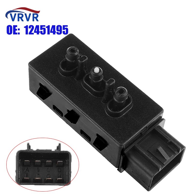 Переключатель VRVR 12451495 с 8 контактами и 6 режимами регулировки сиденья питания для Chevrolet Tahoe Suburban Cruze LTZ GMC Sierra Yukon 1500 2500 3500 HD