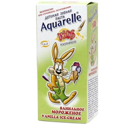 Детская зубная паста AQUARELLE "Kids", Ванильное мороженое, 50 мл (1030306005)