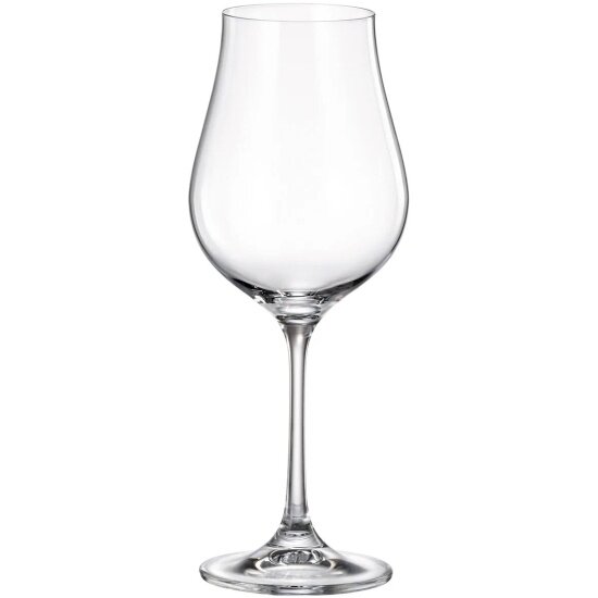 Набор бокалов для белого вина Crystal Bohemia "VIREO", 400 мл. (набор 6 шт.)