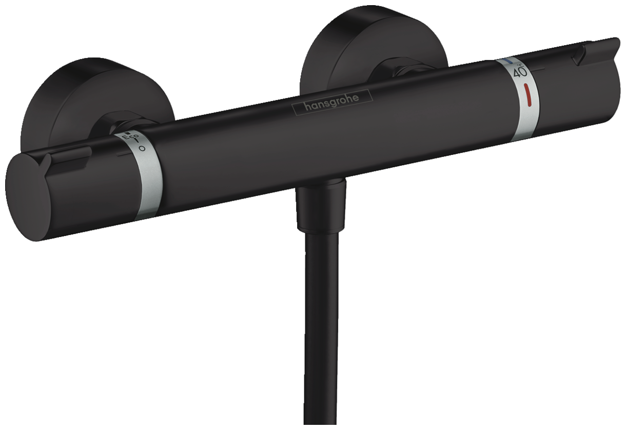 Термостат для душа Hansgrohe Ecostat Comfort внешнего монтажа 13116670 черный матовый