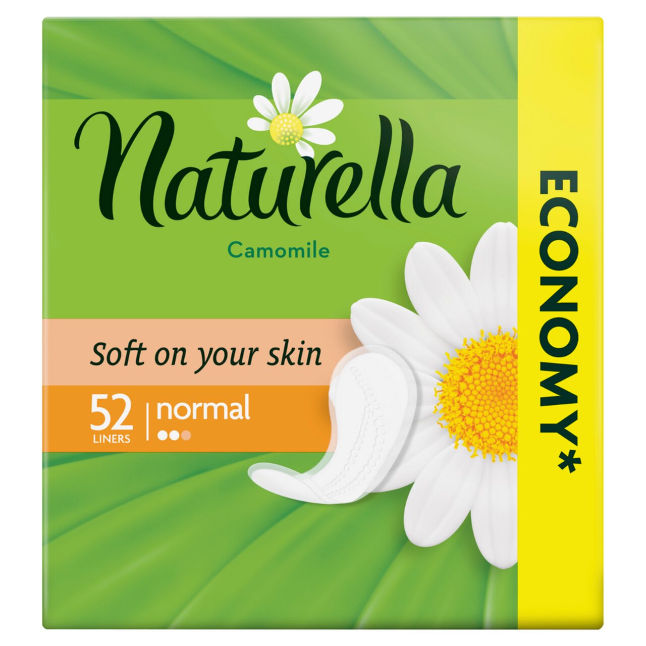NATURELLA Camomile Прокладки гигиенические ежедневные Normal Trio, 52 шт, мягкие