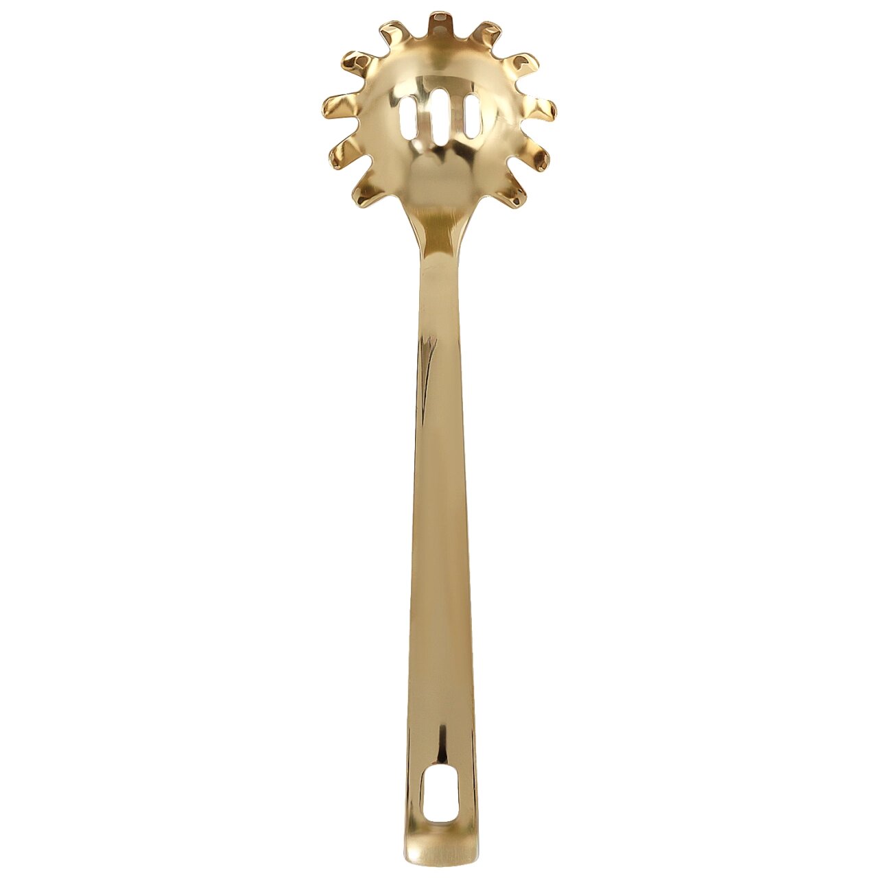 Golden Steel ложка для пасты-спагетти 24 см из нержавеющей стали для подачи