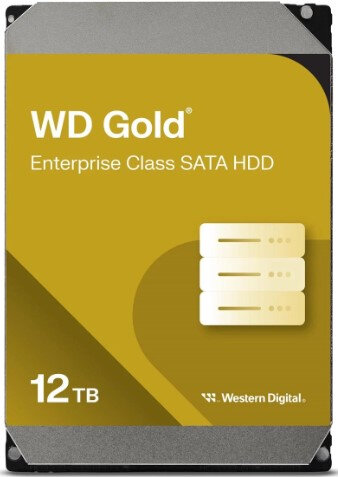 Жесткий диск Western Digital 3.5" 12.0Tb SATA 6 Gbit/s, 512 Mb, 7200 rpm. WD Gold Enterprise WD122KRYZ